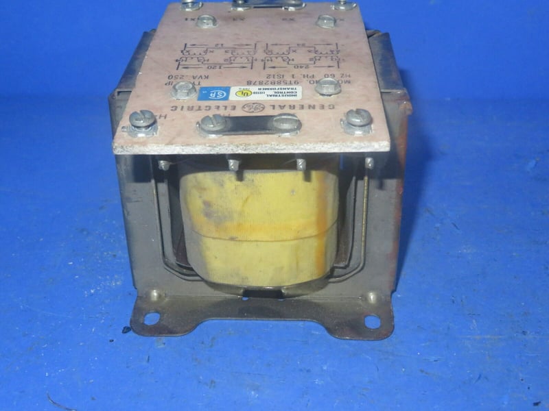 250 VA, General Electric 9T58B2878 type IP, industrial control transfo ...