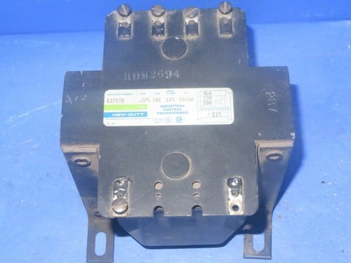 275 VA, Hevi-Duty E275TB type SBE class 105, hevi-duty, 1 Year Warranty ...