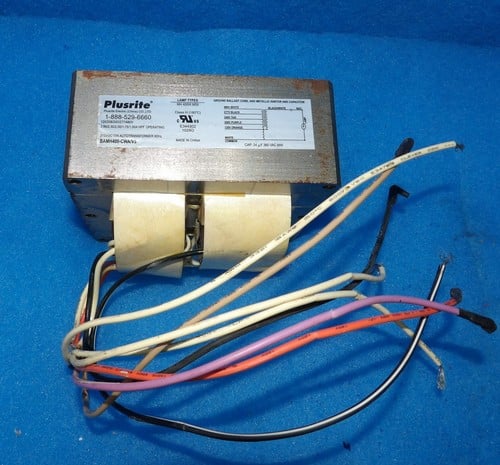 Core and Coil Ballast, Plusrite BAMH400-CWA/V5, 480 Volts, 1 year ... Core and Coil Ballast, Plusrite BAMH400-CWA/V5, 480 Volts, 1 year ...