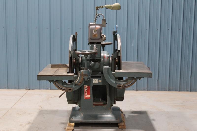 30" Oliver #34-DD, Double Disc Sander, 5 HP -1050 RPM, 40" x 15" table ...