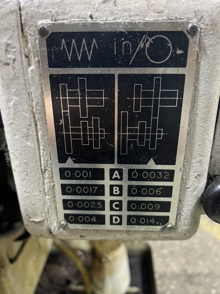 8-1/4" x 76" Hey #3, facing & centering machine, 21" sw, 80-1175 RPM ...