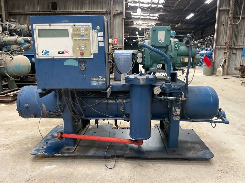 125 HP Frick #RXB-50, Rotary Screw Compressor Package, 460 V, Frick RXB ...