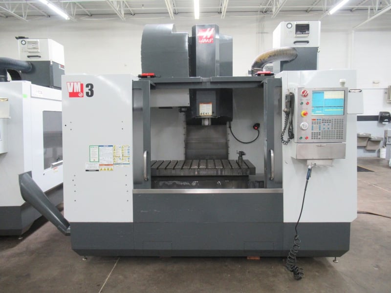 Haas #VM-3, CNC vertical machining center with 12000 RPM CT-40 Spindle, 40 side mount tool ...