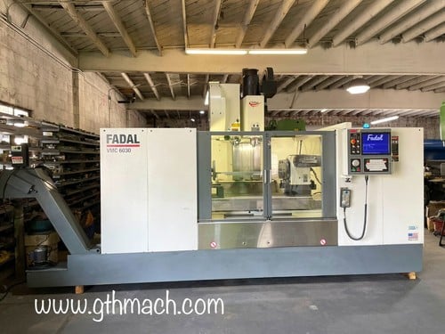 Fadal #VMC6030, CNC vertical machining center, 60" X, 30" Y, 30" Z, 10k RPM, 15 HP, 4th Axis ...