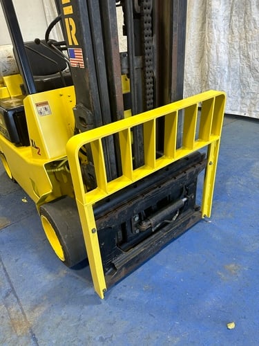Hyster #S60XL-2, propane forklift, 224" lift height, 3 stage full free ...