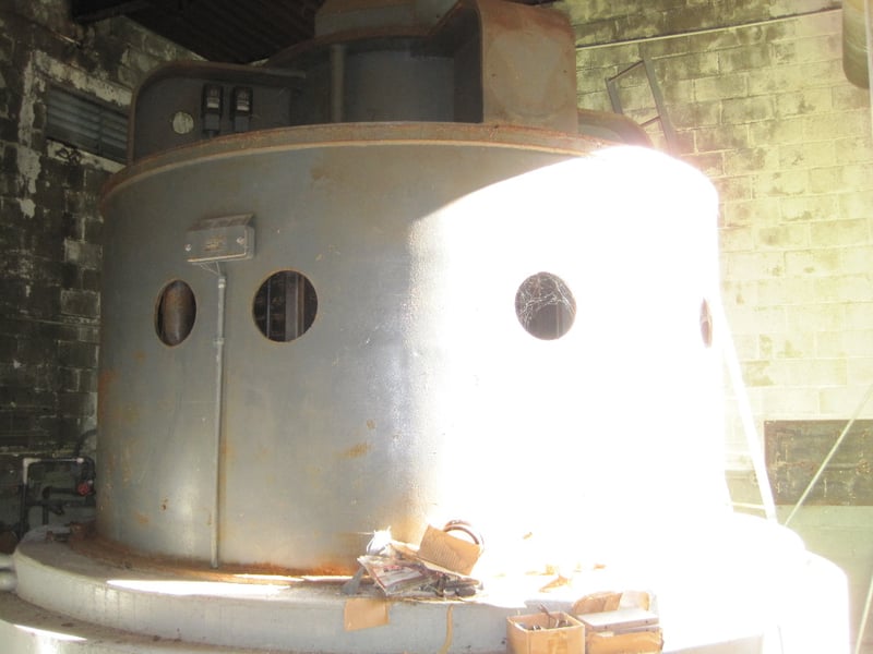 1920 KW, Leffel vertical hydraulic turbine & General Electric vertical ...