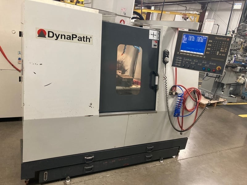 Dynapath #V3AC, CNC vertical machining center, 26" X, 16" Y, 16" Z, w/10 Station Turret Cat 40 G ...