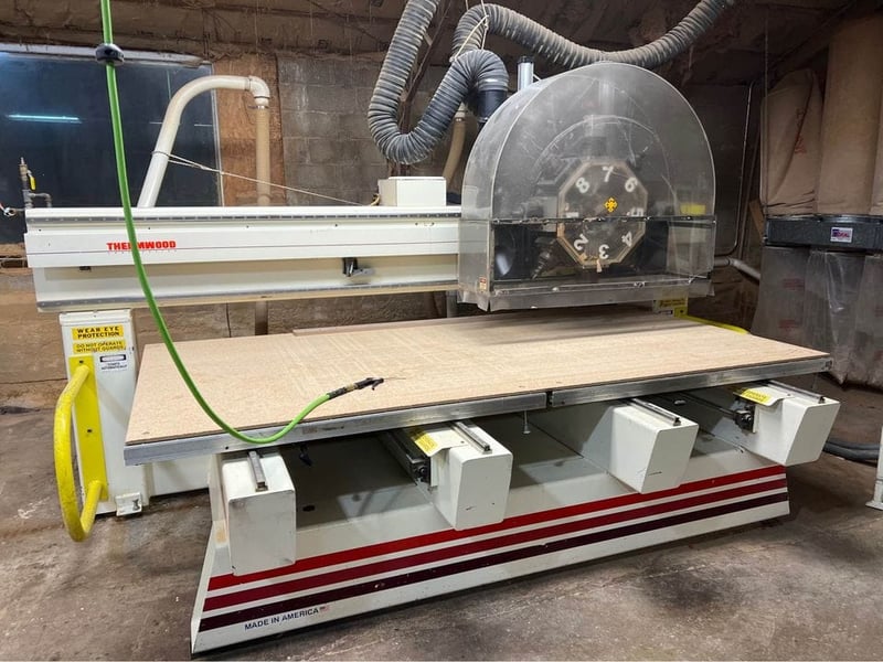 Thermwood #C42, CNC Router, 5' X 5', 60" X, 128" Y, 8" Z, 18000 RPM ...