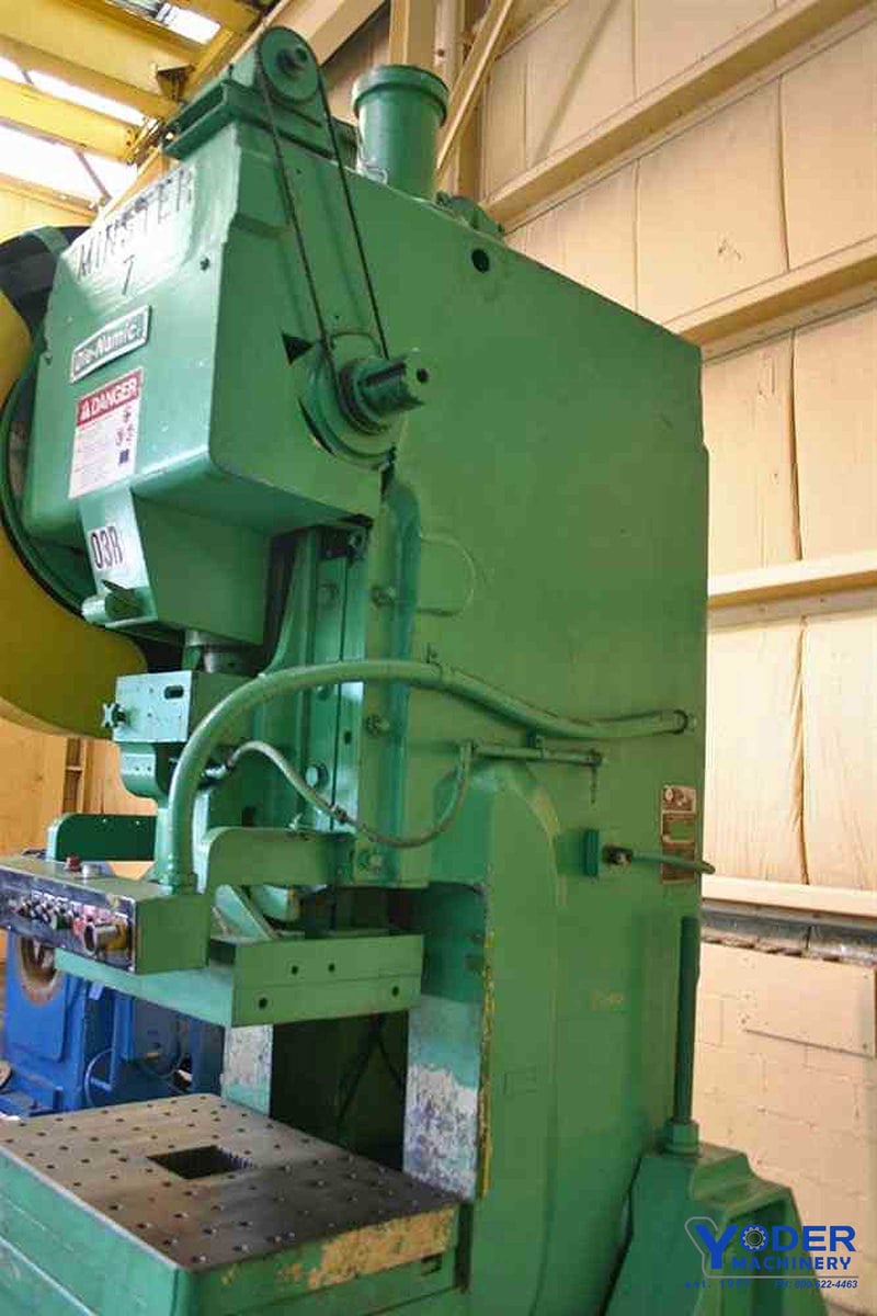 75 Ton, Minster #7 Dienamic, OBI flywheel press, 4" stroke, 21" Shut ...