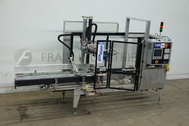 Wexxar #WF20SR, automatic, in line case erector, bottom tape sealer ...