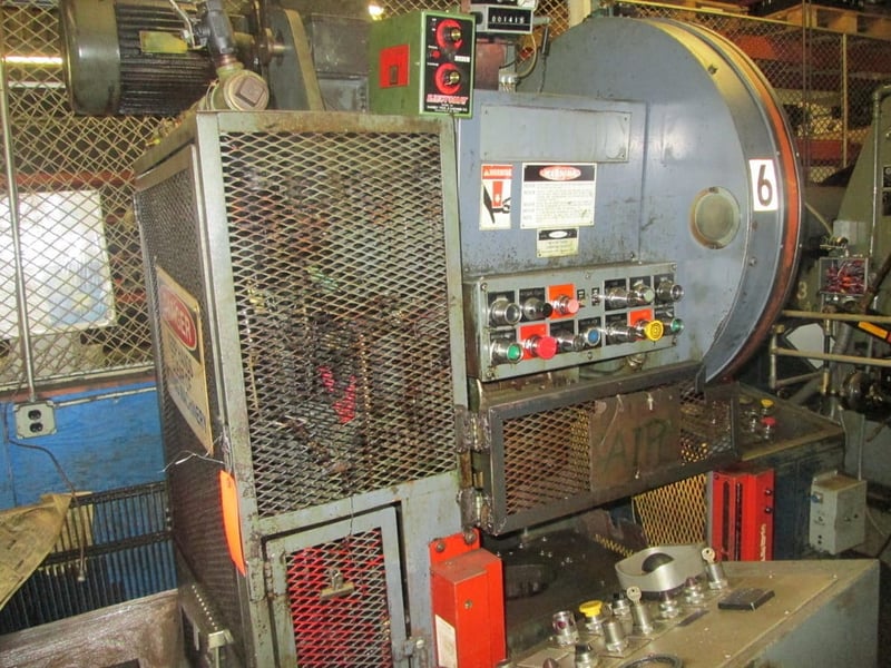 28 Ton, Perkins #375-B, stamping press, 2.5" stroke, air clutch & brake ...