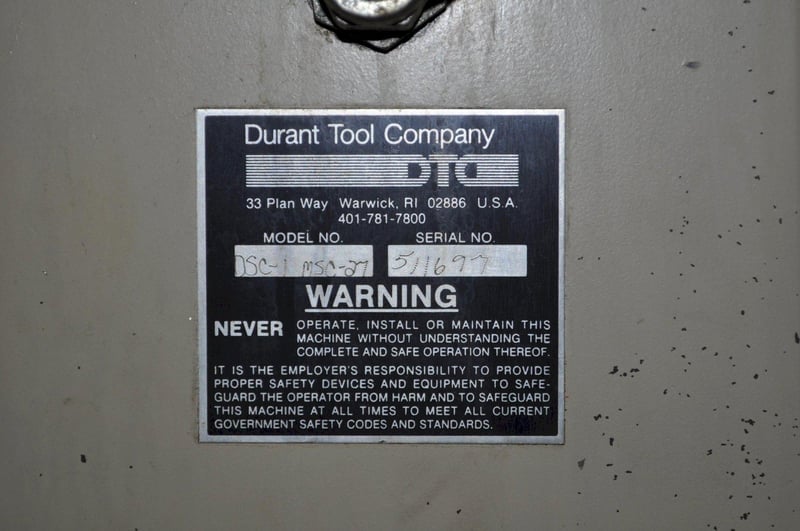 600 lb. Durant #DSC-1 MSC21, uncoiler, 36" outside dimensions, 10"-20 ...