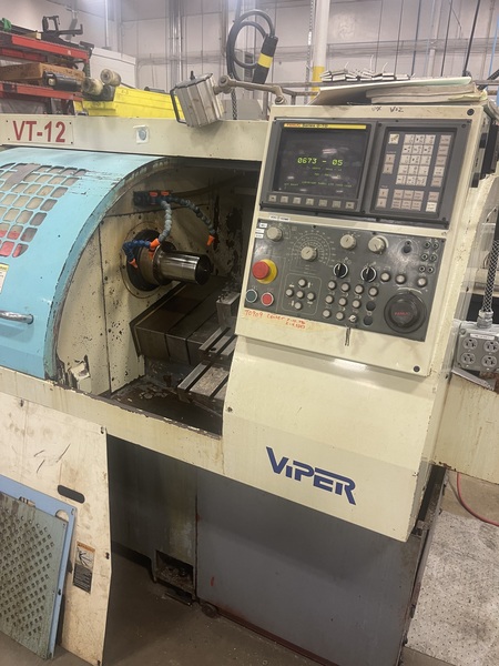 Mighty Viper #VT-12, CNC turning center, Fanuc 0TD, 15.7" swing, 8 ...