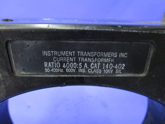 Instrument Transformers 140-402, current transformer, 4000:5 ratio, 600 ...