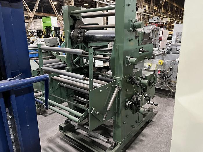 Wolverine #Cubline-21-1, inline flexo press, 1 color, 22" print width ...