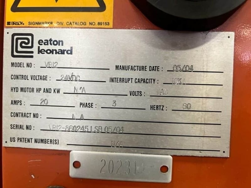 .5" Eaton Leonard #VR12, CNC horizontal mandrel tube bending machine ...