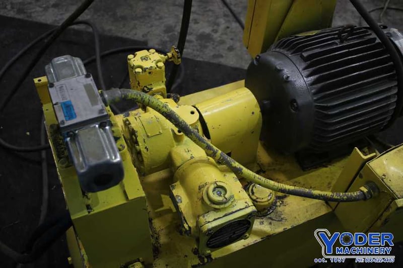 80 Ton, Fabriline #W80-8P, hydraulic web punch, 1-1/2" stroke, 8 ...