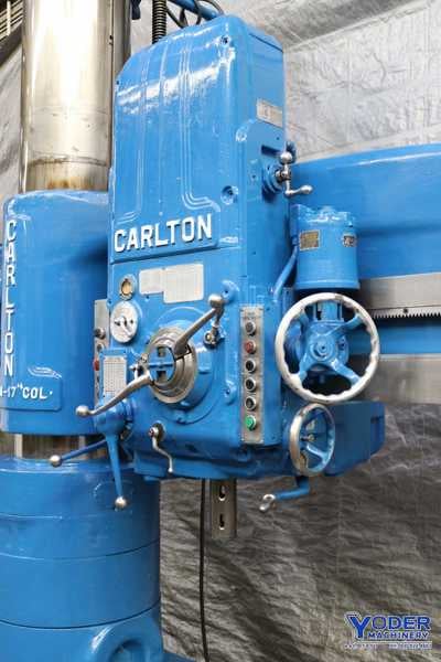 6' -17" Carlton #4A, radial drill, 48" x76" base, power elevation ...