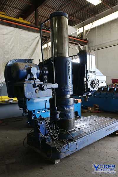 6' -19" Carlton #4A, radial arm drill, 50" x77" base, power elevation ...