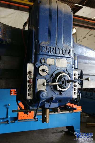 6' -19" Carlton #4A, radial arm drill, 50" x77" base, power elevation ...