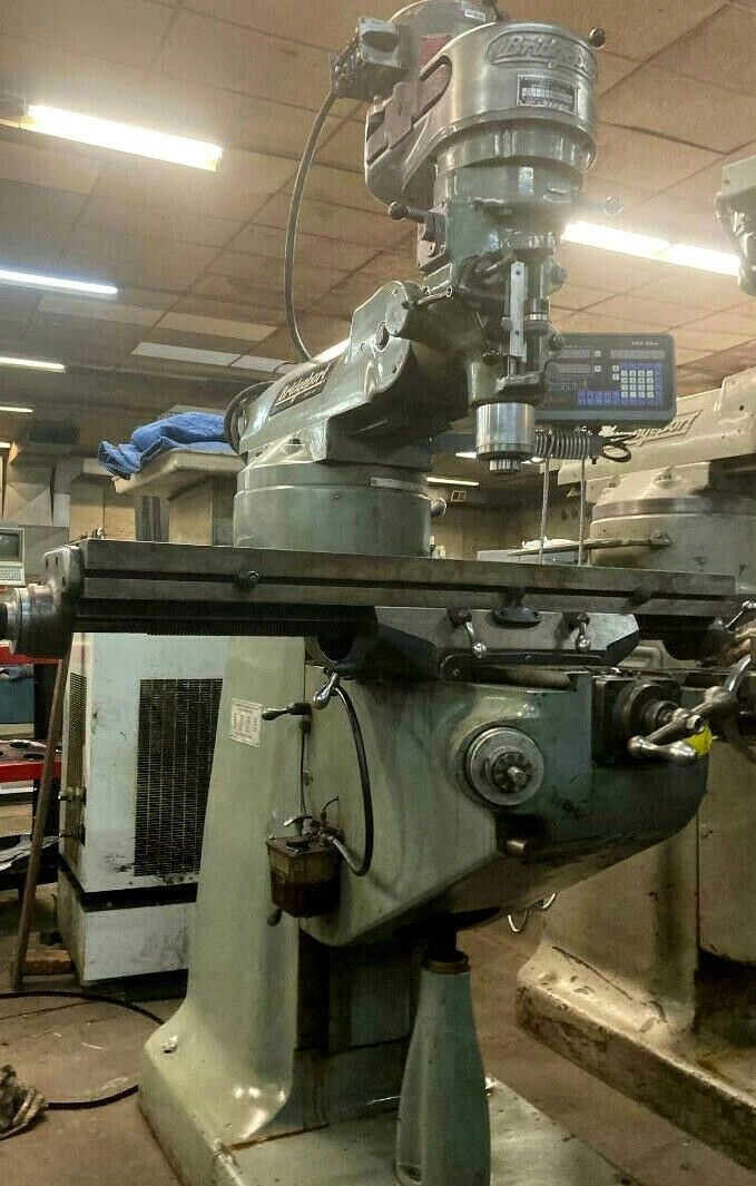 Bridgeport, vertical mill, 1 HP, digital read out power feed ...