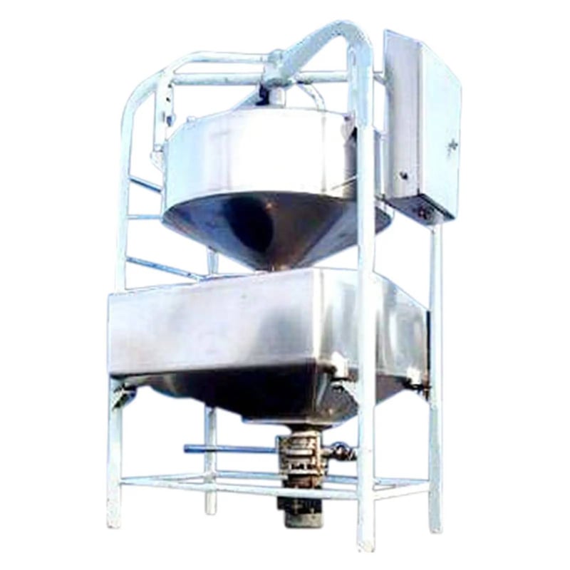 450 & 550 gallon Double Tank Hopper Assembly with Pump, 18" dia. Manway ...