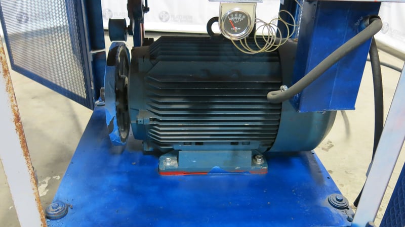 60 HP 3545 RPM GEC, Frame C326TS, induction motor mounted on frame, 575 ...