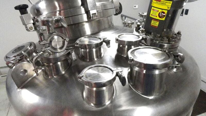 200 gallon Stainless Fabrication Inc., Reactor, 316L Stainless Steel ...