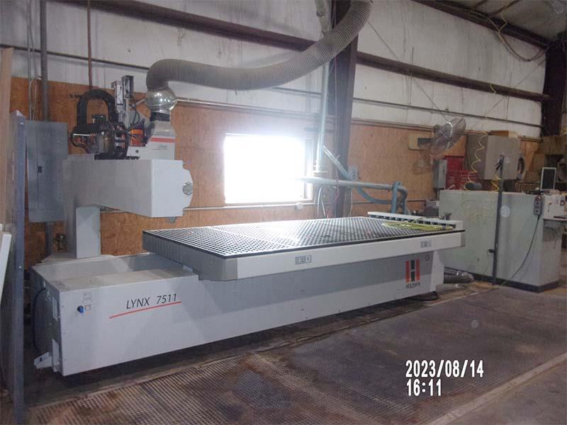 Holz-Her #Lynx-7511, Flat Table Machine w/ATC/Boring, 5' x 10' Table ...