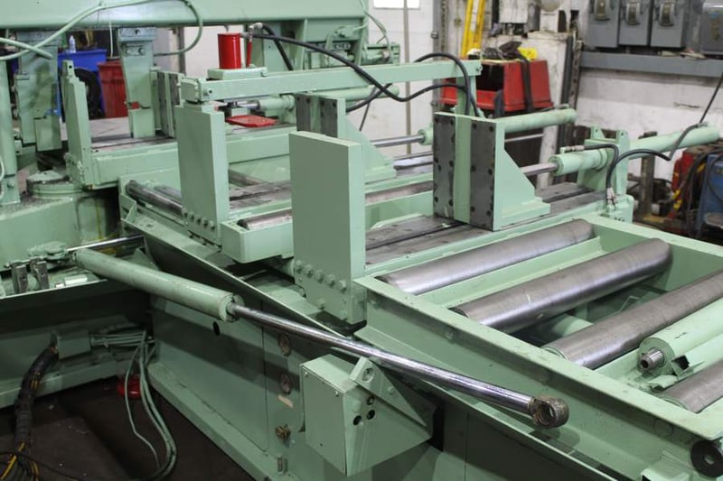 18" x 27" Hyd-Mech #S-25A, automatic miter horizontal bandsaw, 18'10" x ...