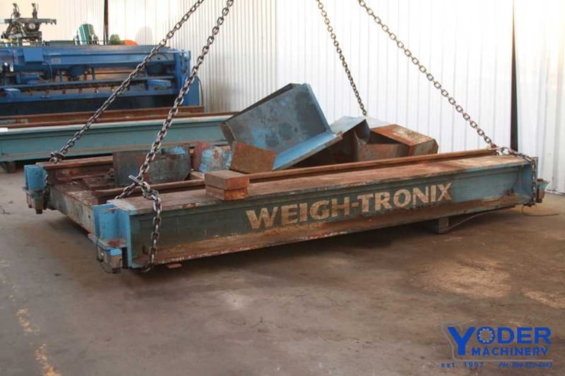 125000 lb. Weigh-Tronix Rice Lake railroad platform train scale, #65457 ...