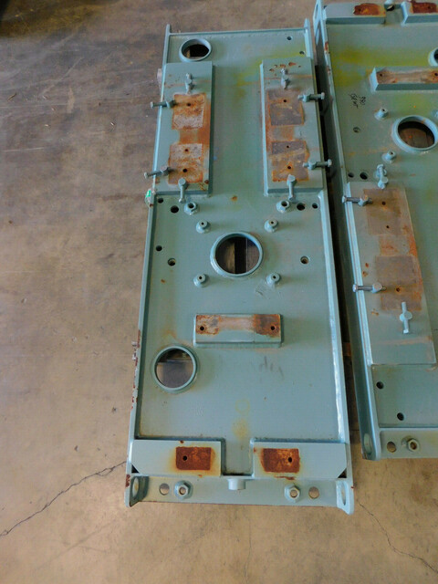Pump & Motor Pad Base, 64" L x 21" width Frame, (1) 5" & (2) 4" ID ...