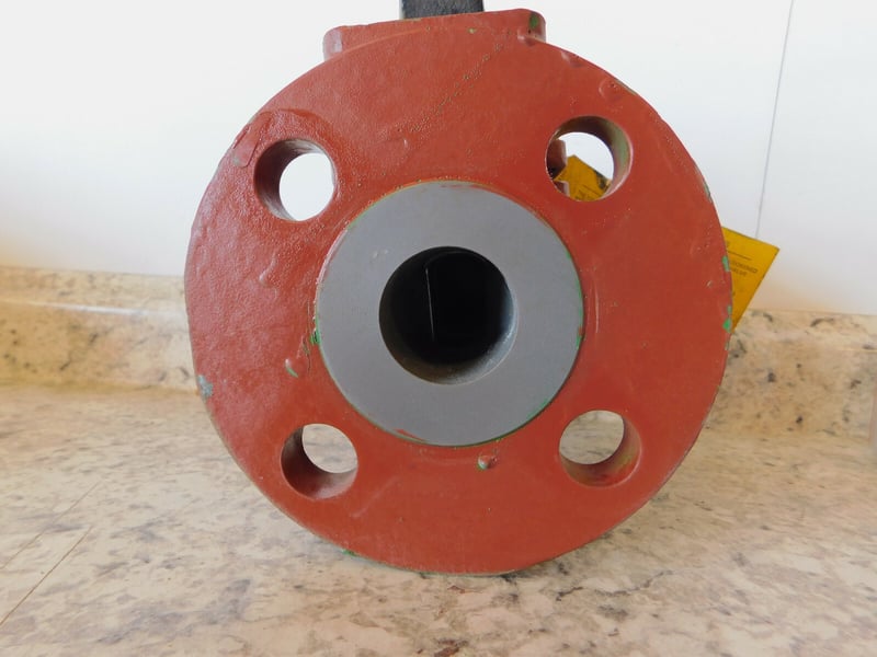 1-1/2" FlowServe Durco #G431, Sleeveline Plug Valve, Class 300# for ...