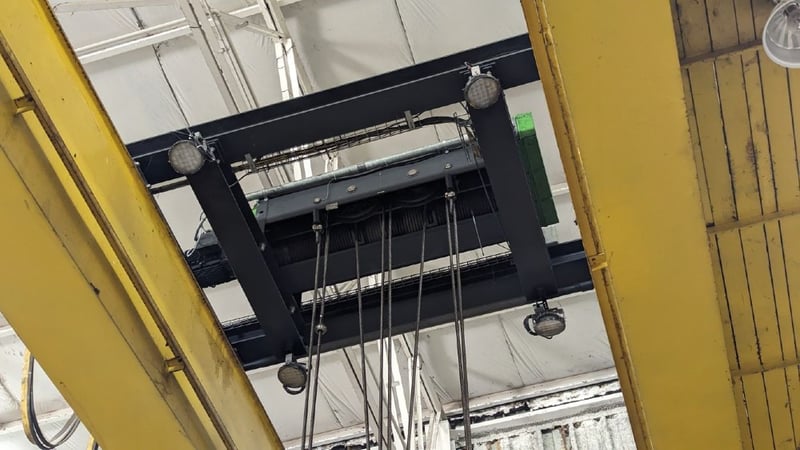25 Ton, Stahl, 33' lift, class D, VFD trolley, 2-speed hoist, 132 ...
