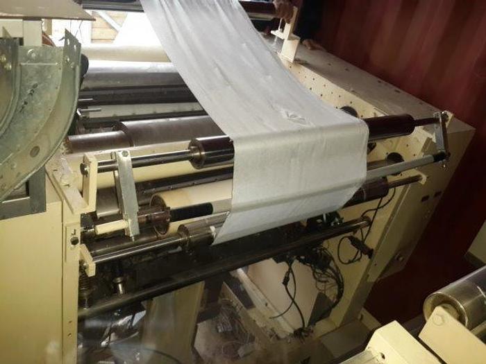 Baby wet wipe line, Fuji Denco #WB-5A, z-fold line, complete w/Omori ...