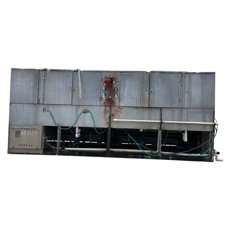 40 Ton, Turbo #CAR80LR, Plate Ice Maker, Stainless Steel, Ammonia (R ...