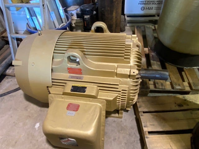 125 HP 1725 RPM Baldor-Reliance, Frame EM4410TS-4, TEFC, 144 amp, cont ...