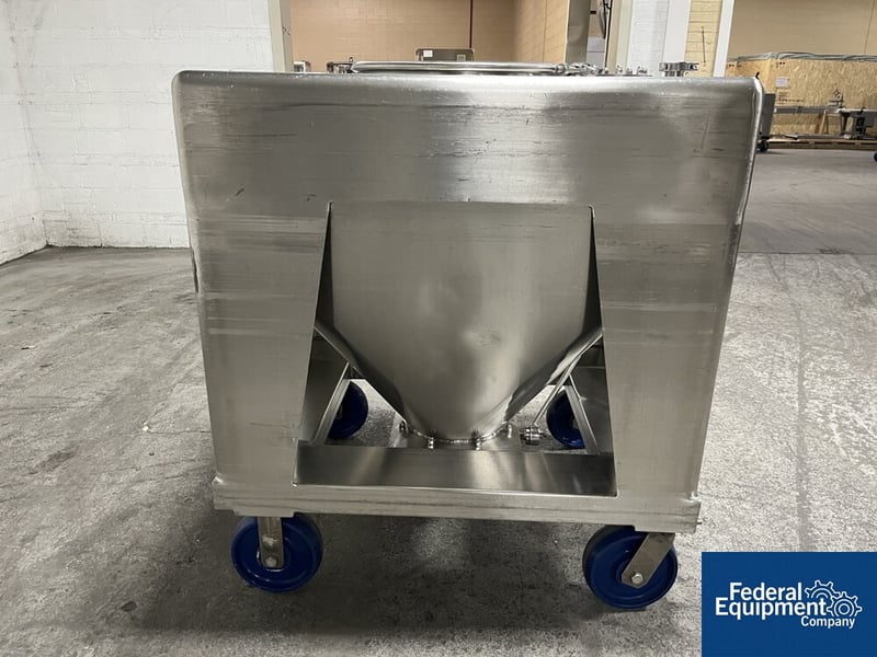 Tote Systems, Stainless Steel Transfer Bins, 48" x 42" x 10", w ...