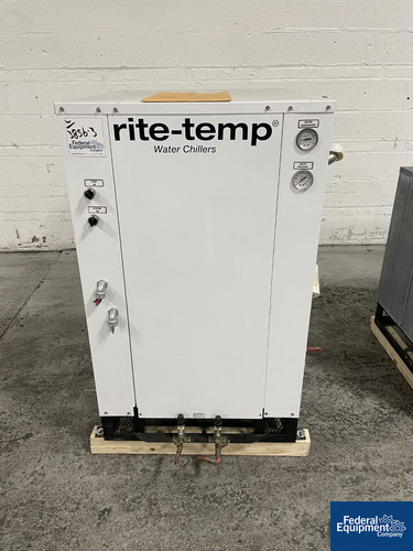 5 Ton, Rite-Temp #RTR504AWC, Chiller, Air Cooled, R22, 1/2 HP fan, 1 HP - 3450 RPM motor, 460 V ...