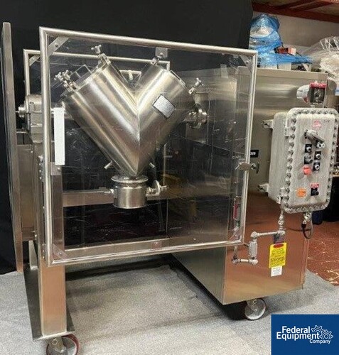 Gemco, Twin Shell Vacuum Dryer, 316 Stainless Steel, 2 cu.ft., 36" H ...