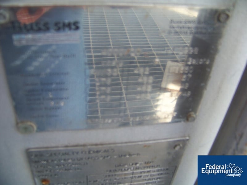 430 sq.ft. Buss SMS Thin Film Evaporator, 316L Stainless Steel, 32 psi ...