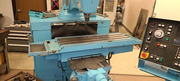 Hurco #KMB-1, CNC 3 Axis Knee Mill, 14" x50" table, 2.5 HP, 150-3600 ...