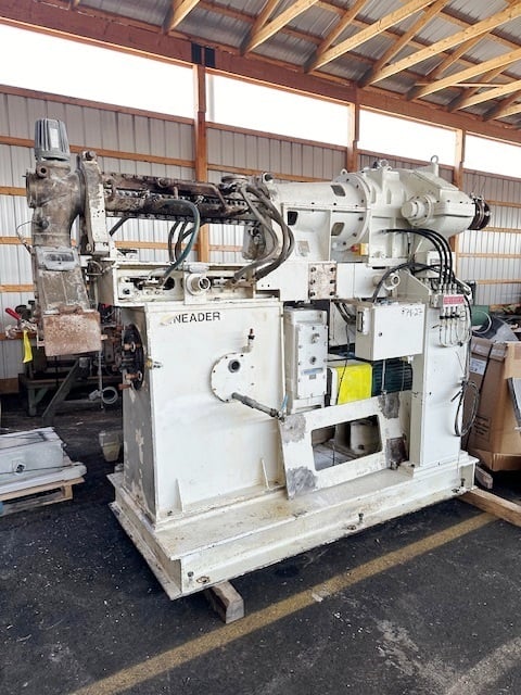 4" Kneader, Buss, with 9:1 L/D jacketed barrel, driven by 200 HP DC ...