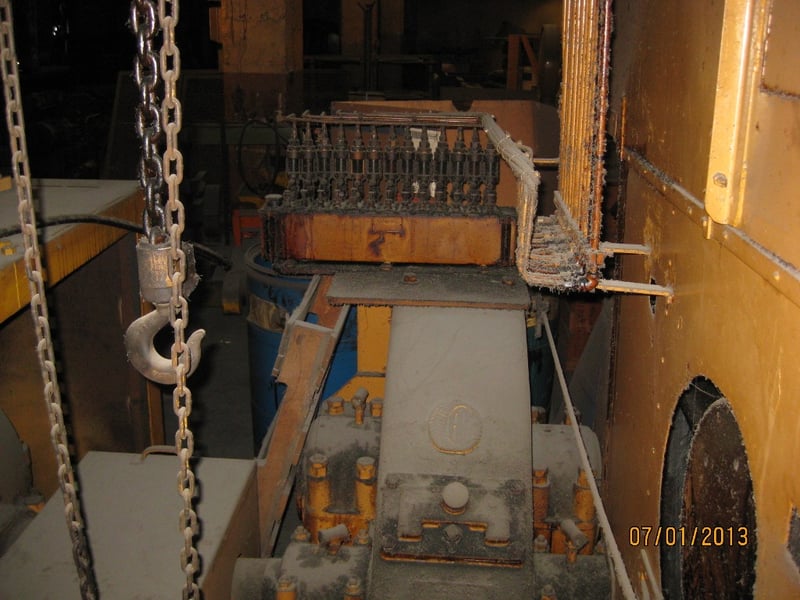 24" x 66" Farrel, 3-roll rubber calendar, rolls cored for cooling ...