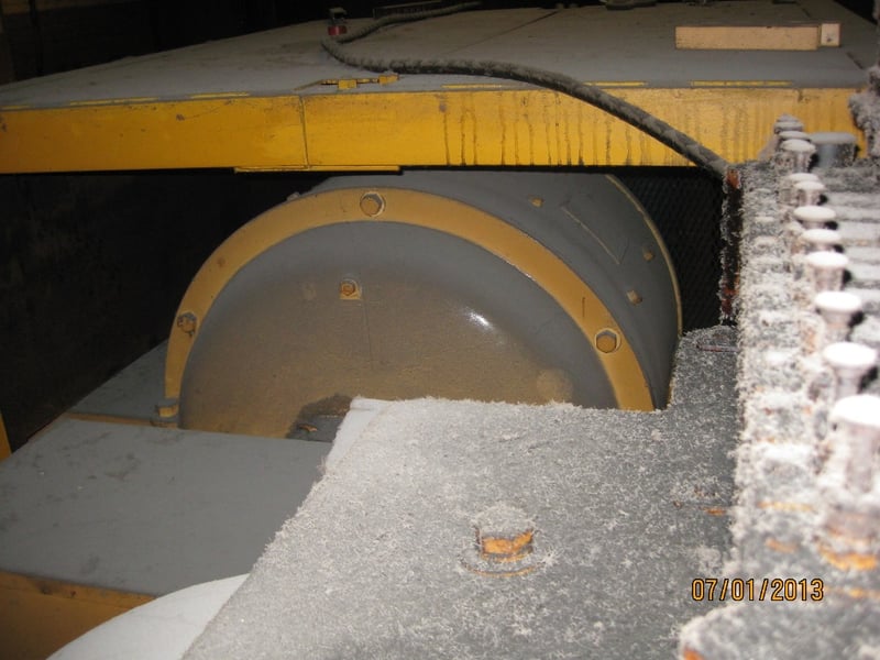 24" x 66" Farrel, 3-roll rubber calendar, rolls cored for cooling ...