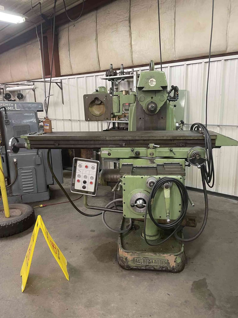 Summit #4U, Rapid Universal Horizontal Milling Machine, 10-1/2" cross ...