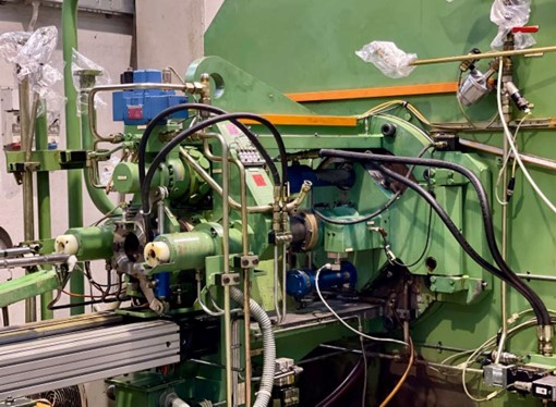 281 lb. GFM #SKK10, rotary forging machine, 1250 Kn, 4 hammers ...