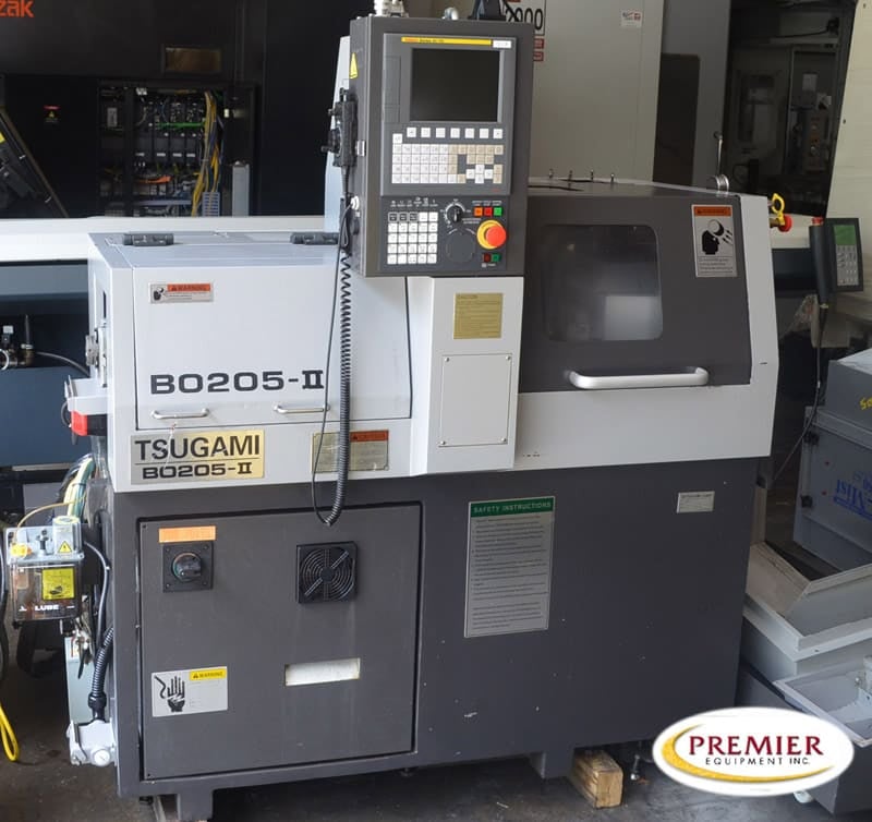 Tsugami #B0205-II, 5-Axis Swiss Type Lathe, 8.26" Machining Length, 0. ...