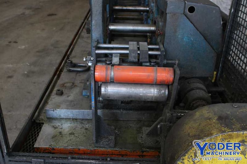 13 Stand, Yoder #M-1/12, rafted rollformer, 1-1/2" spindle diameter, 8 ...