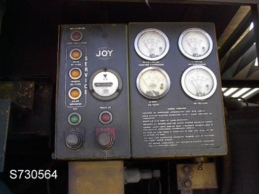 100 HP Joy Mfg Co #TA0450EAA4AE, Air Compressor, 125 psi, 5" x 16" x 15 ...